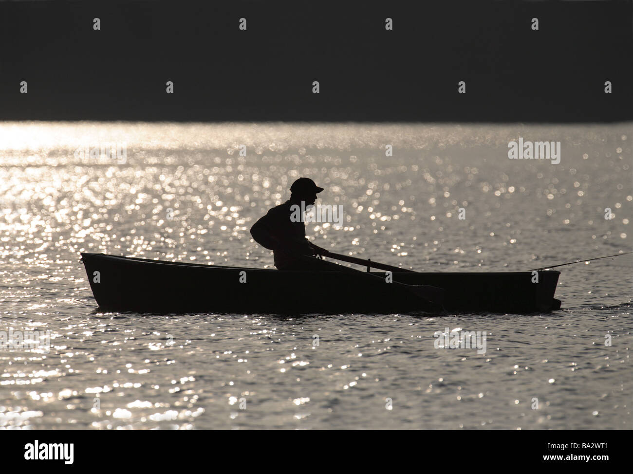 Row Boat Silhouette