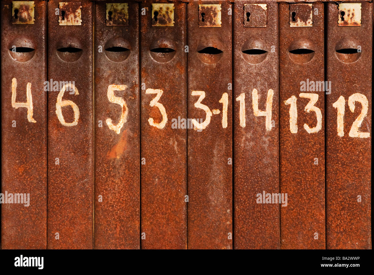Old rusty mailboxes in hi-res stock photography and images - Alamy