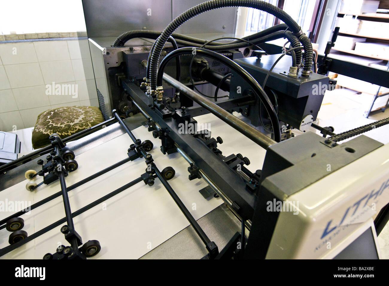 Typography printing machine Stock Photo - Alamy