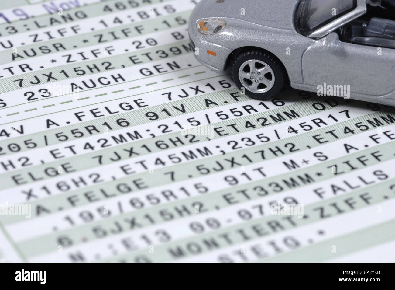 Vehicle registration document hi-res stock photography and images - Alamy