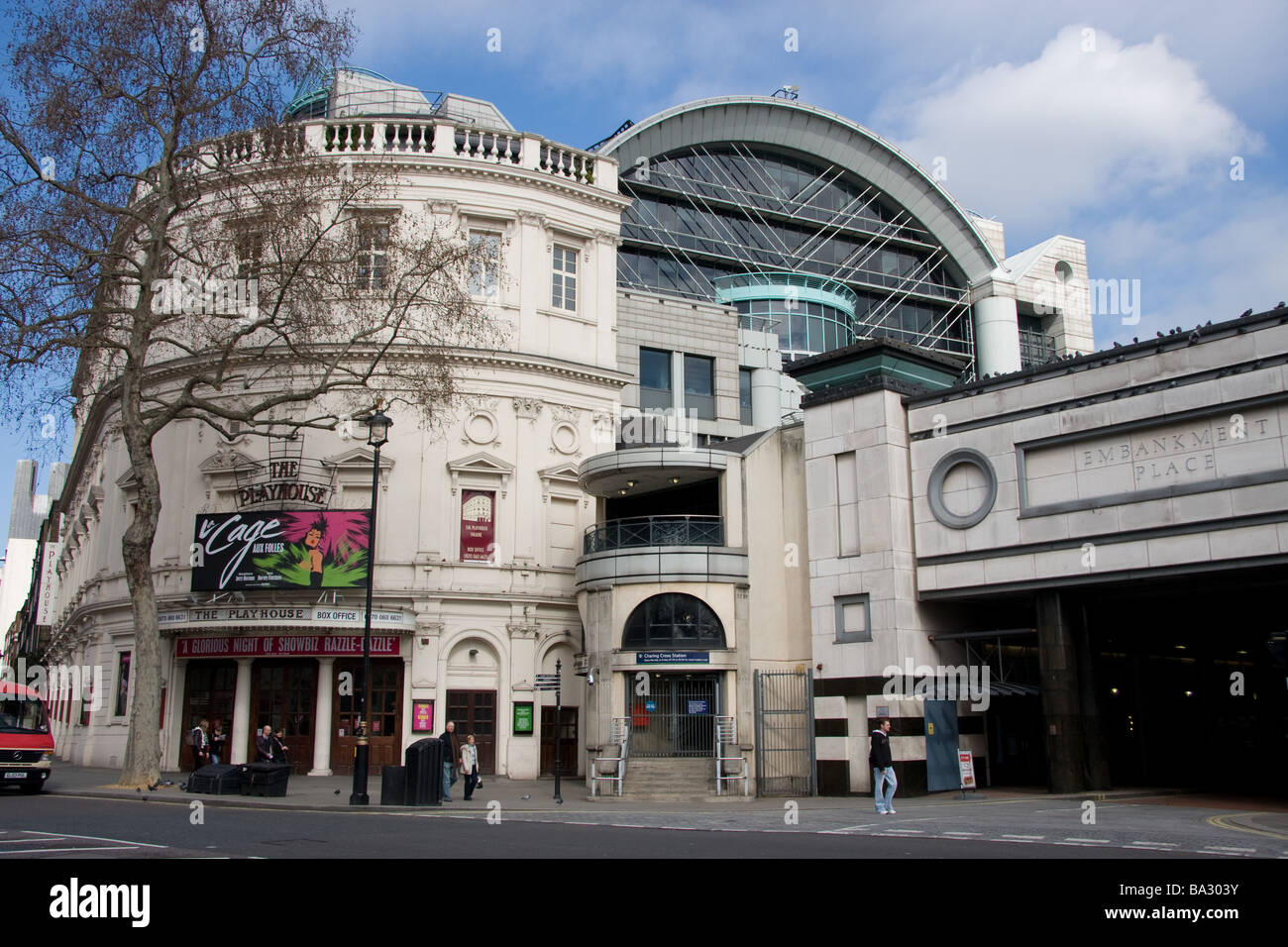 london england uk playhouse theatre embankment shopping arcade craven ...