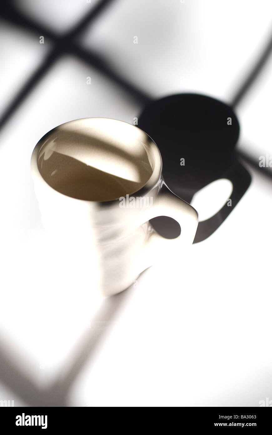 Empty glass cup shadow hi-res stock photography and images - Alamy