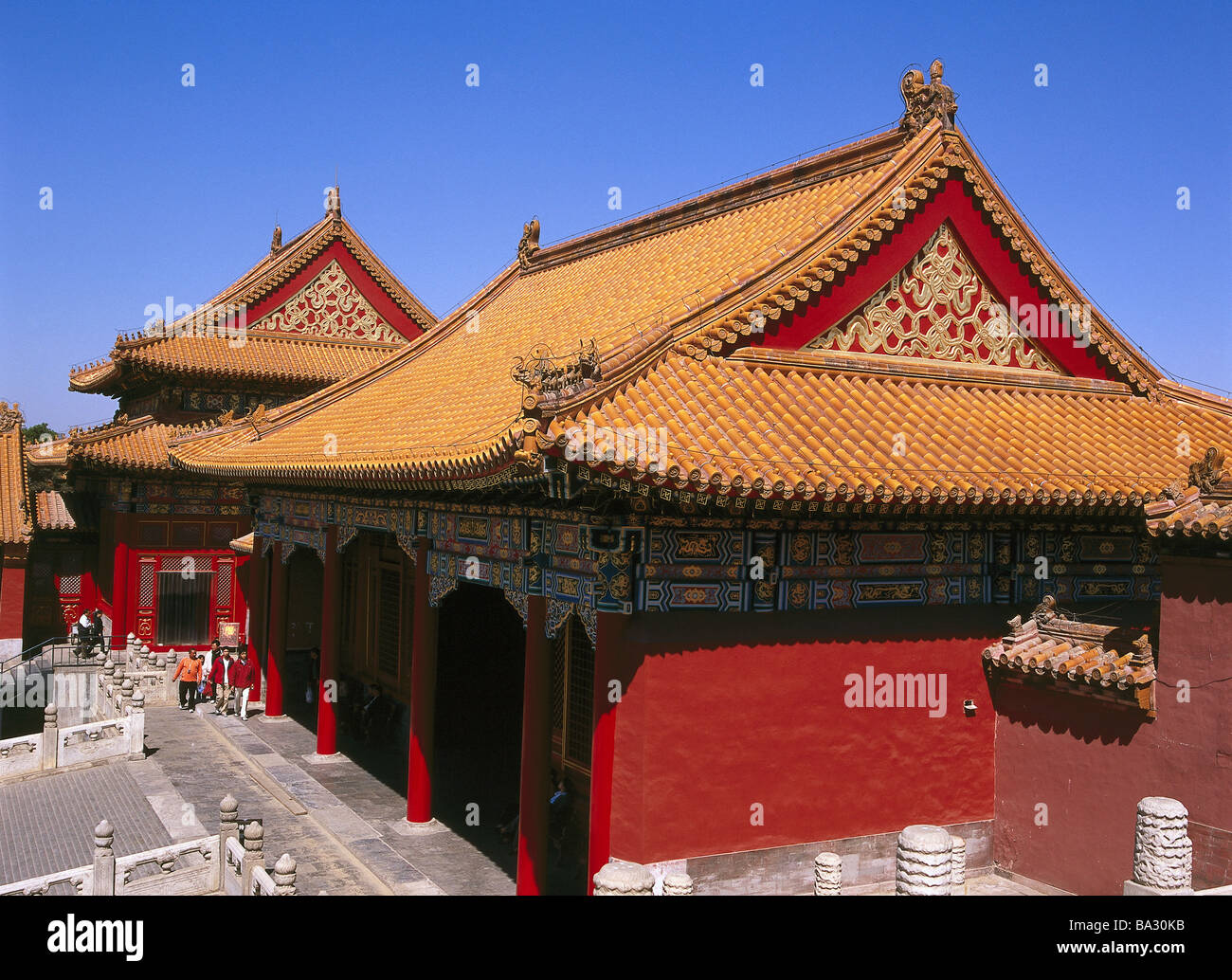 China Peking inside city emperor-city forbidden city main-yard hall of ...