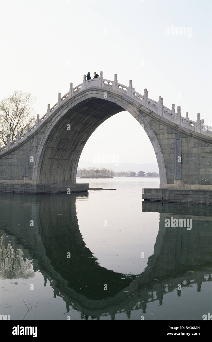 China Peking summer-palace sea jade-belt-bridge Asia Eastern Asia ...
