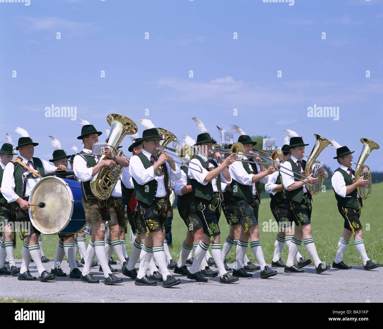 Bavarian brass band instruments hi-res stock photography and images - Alamy