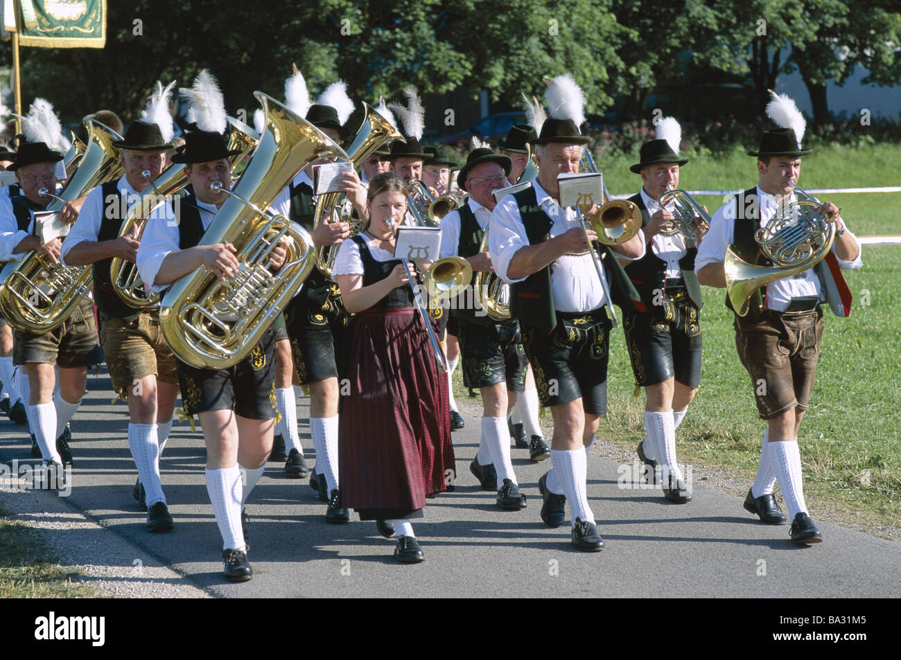 Bavarian brass band instruments hi-res stock photography and images - Alamy