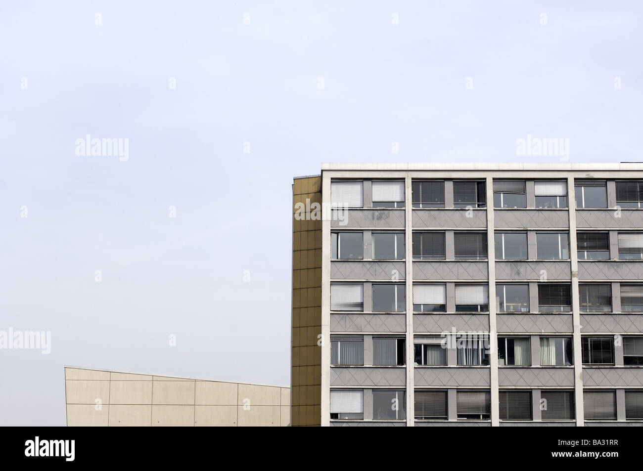 Germany Leverkusen office-house facade detail office-high-rise high ...
