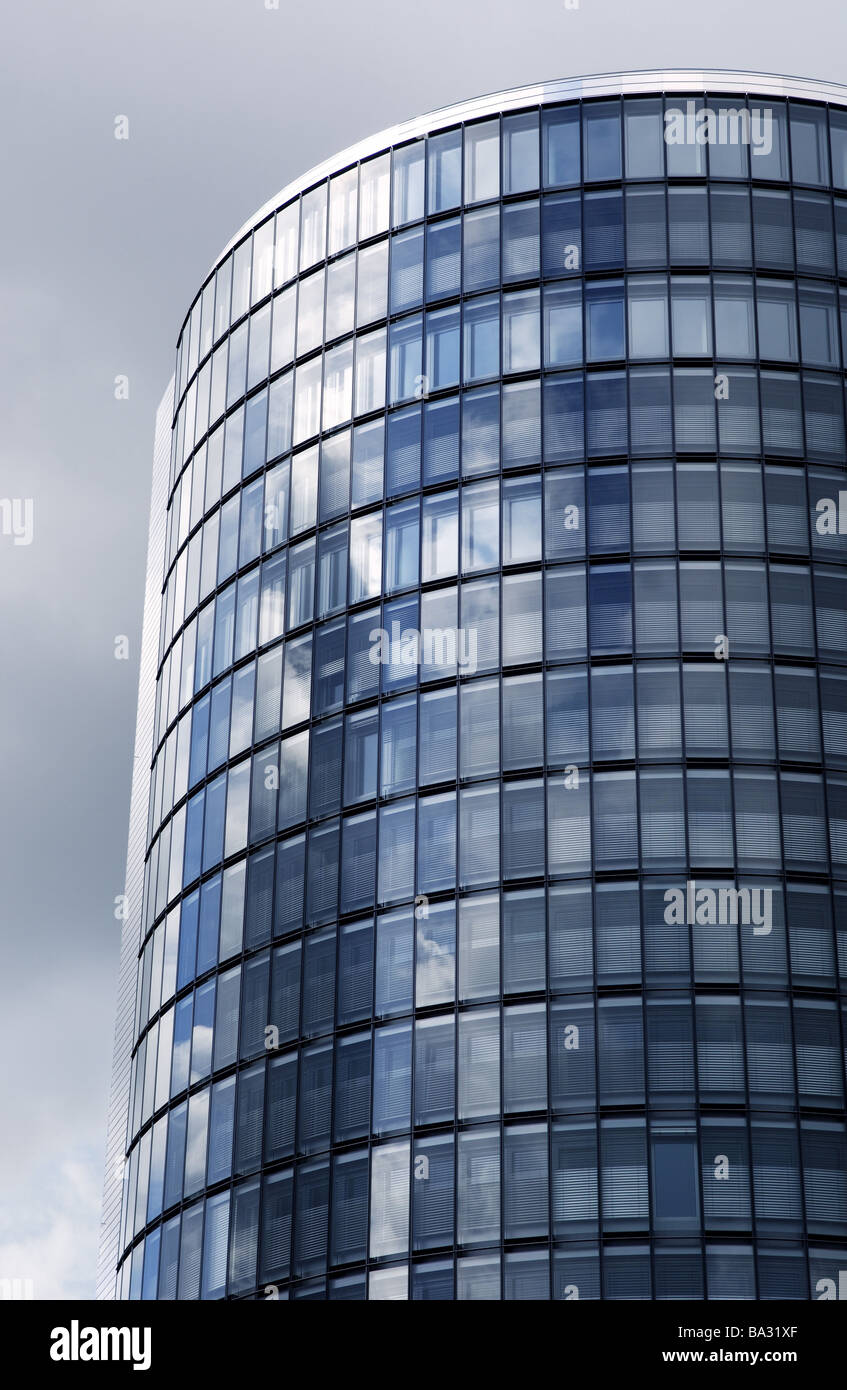 Office-high-rise tower facade detail from below s/w high-rise office ...