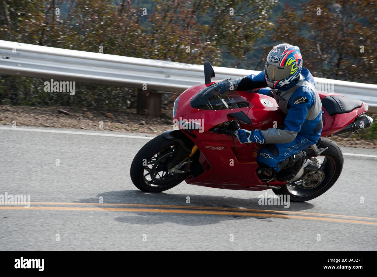 Motorcycle rider on mulholland highway hi-res stock photography and ...