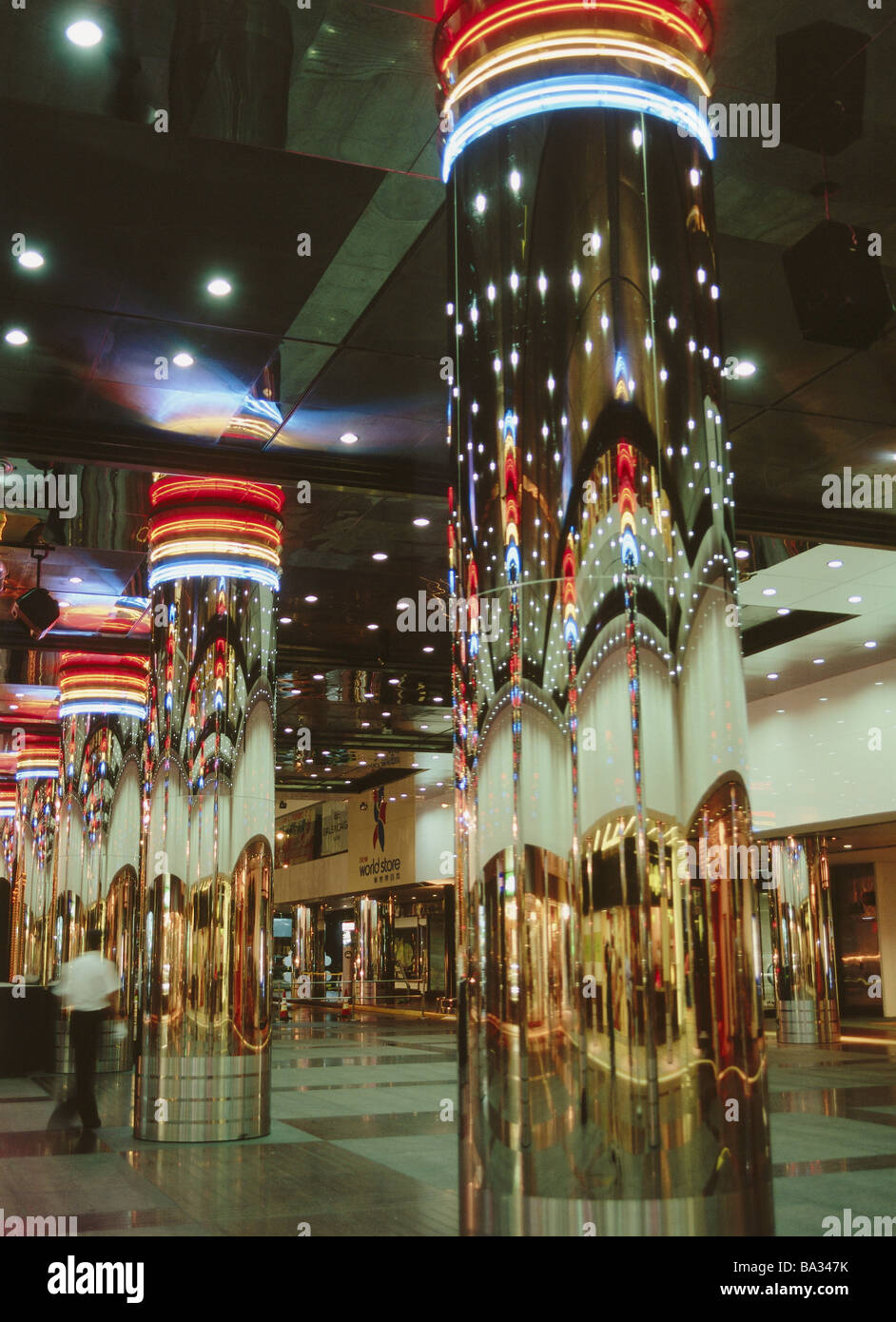 China Hong Kong Iceland Victoria Central District buildings columns ...