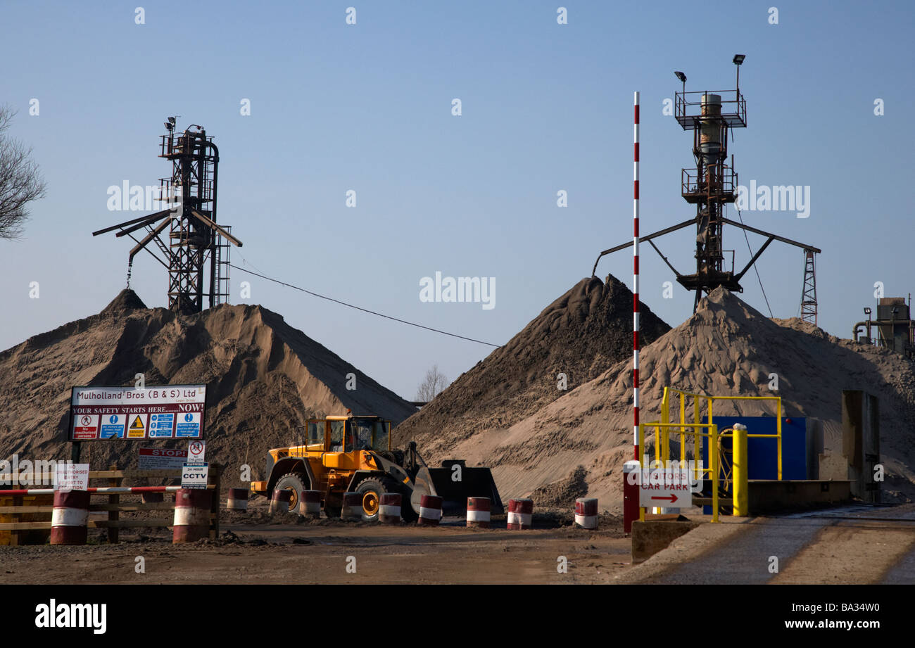 mullholland brothers sand extraction and processing plants on the ...