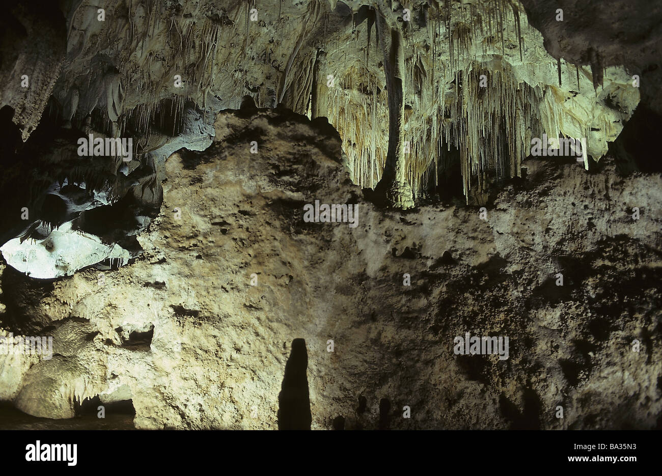 USA New Mexico Carl-bath Caverns national-park cave "Kings Palace Area ...
