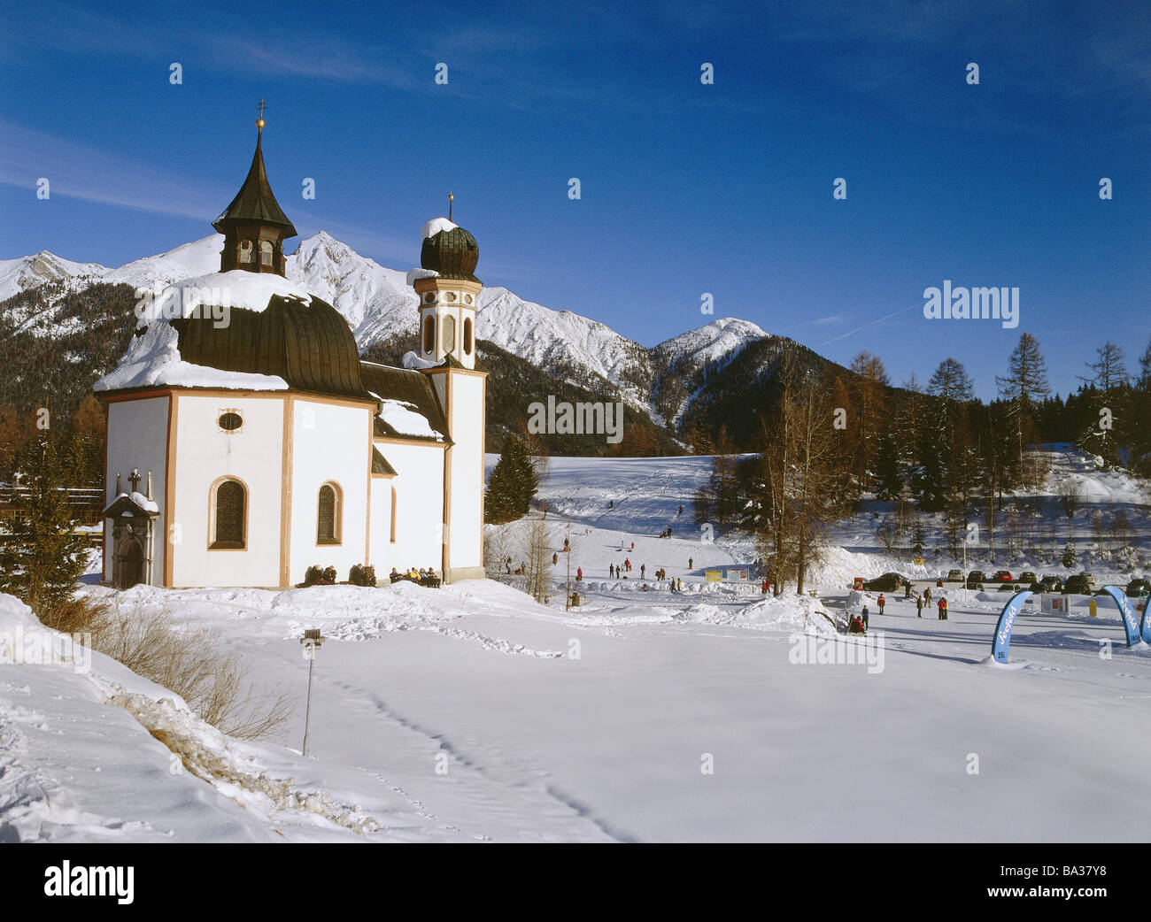 Austria Tyrol sea-field Seekirchl Reither top winters Alps sea-fields ...