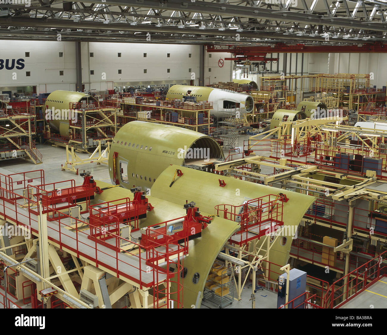 Germany Hamburg production-hall Airbus-Deutschland-GmbH airbus A 380 ...
