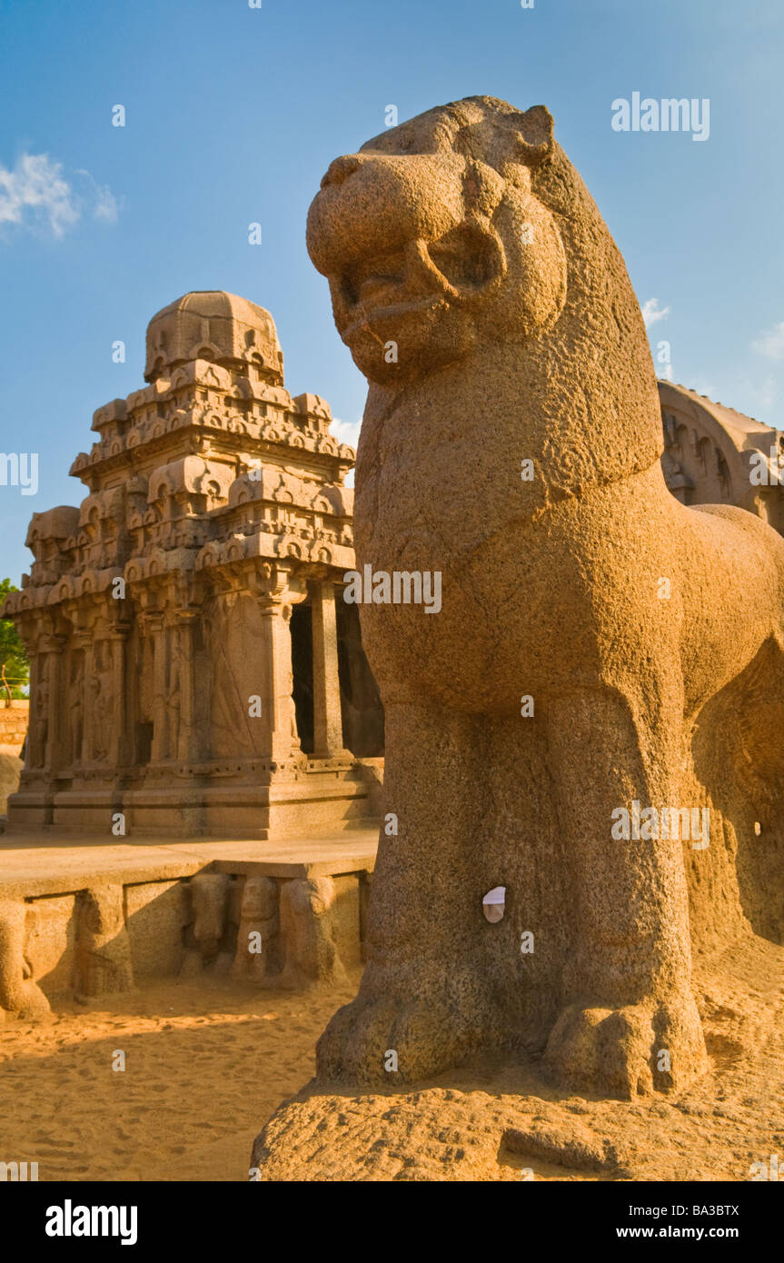 Five Rathas Mahabalipuram Tamil Nadu India Stock Photo - Alamy