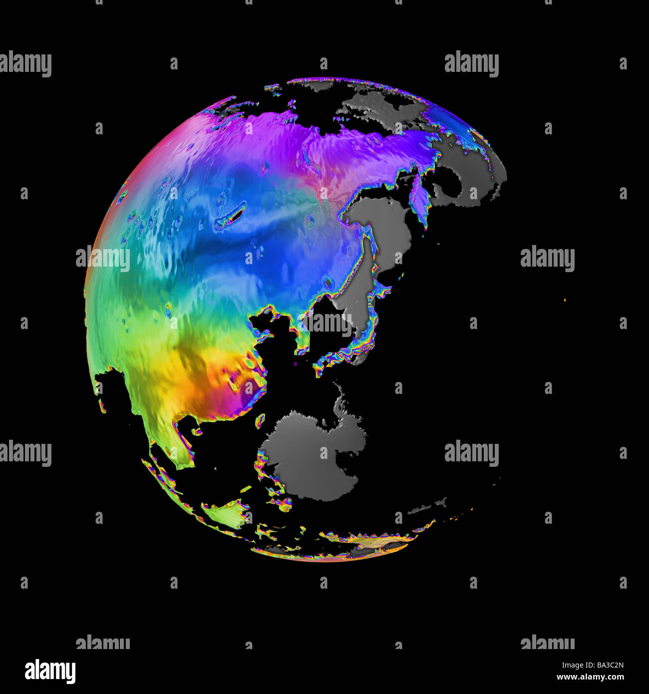 Pacific rim map hi-res stock photography and images - Alamy