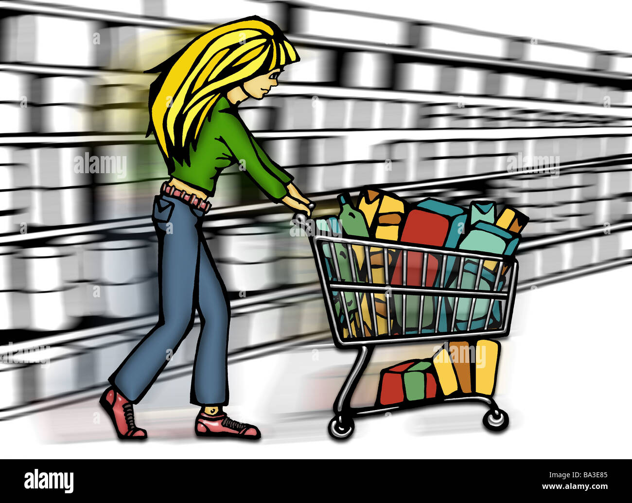 Comic Carts High Resolution Stock Photography and Images - Alamy