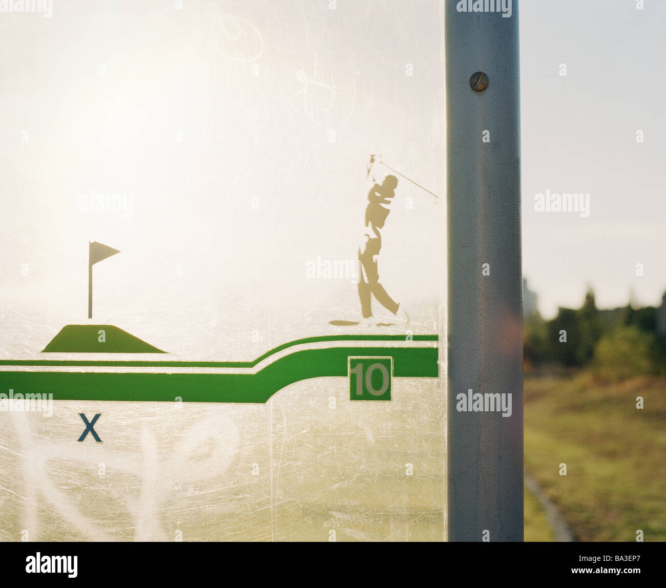 Golf course sign detail sport sport golf golf-games sign hint pictogram ...