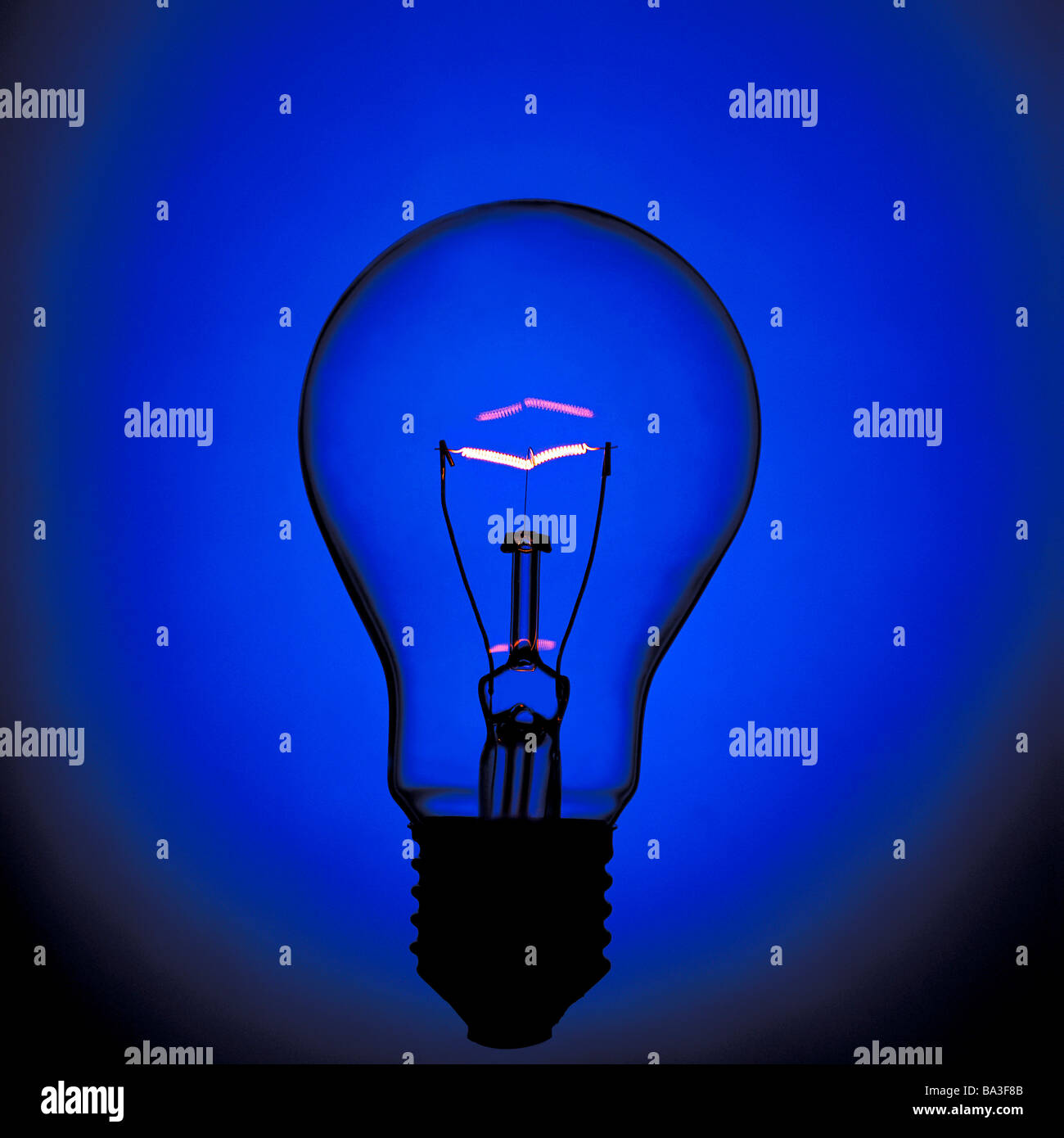 Glowing lightbulb close up Stock Photo - Alamy