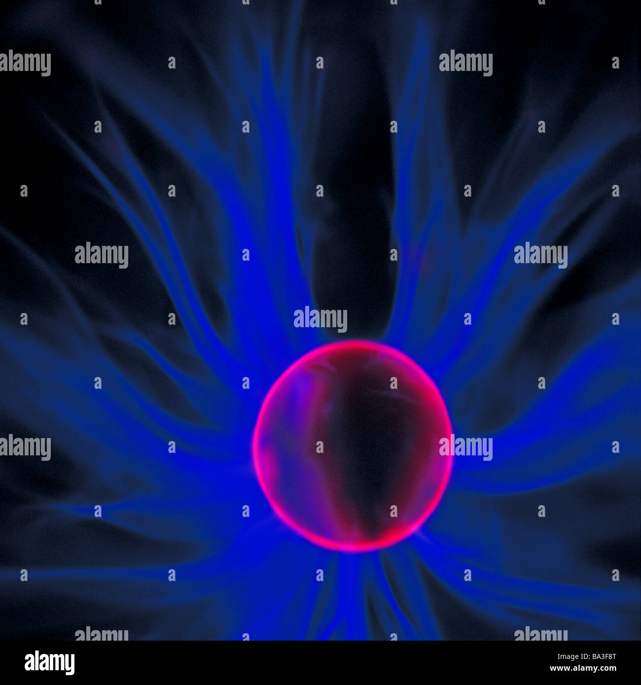 Plasma ball close up Stock Photo - Alamy