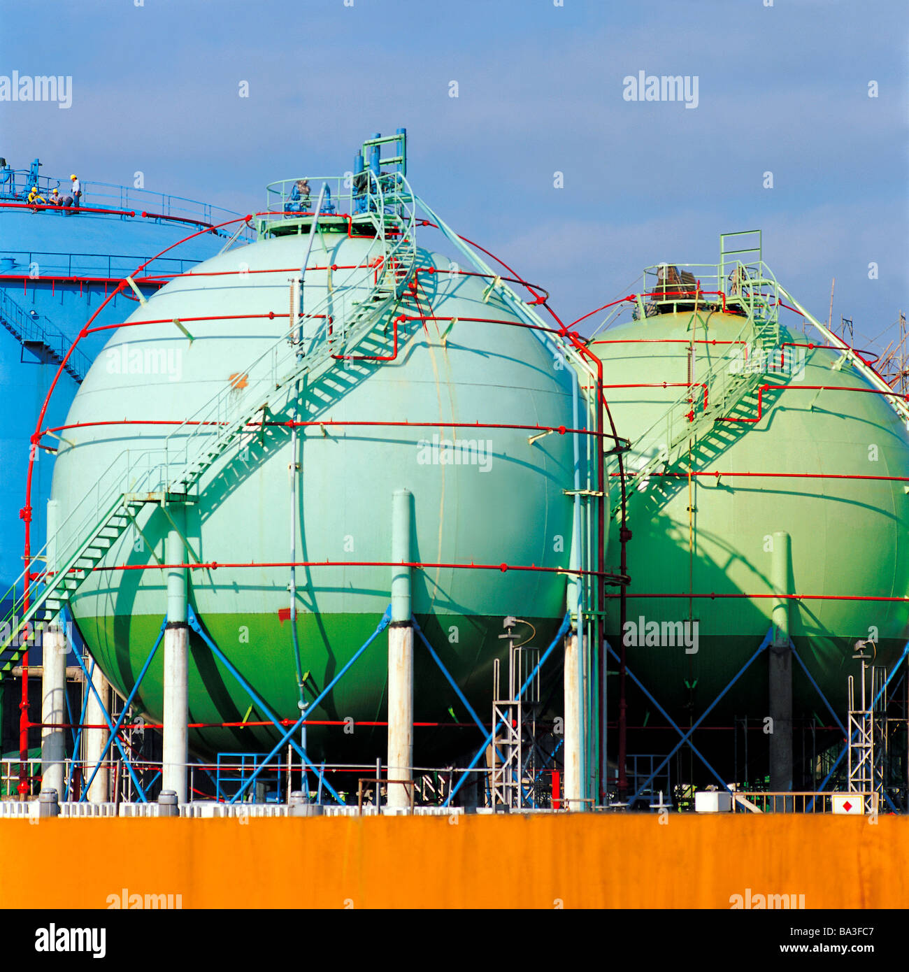 Natural gas plant close up Stock Photo - Alamy