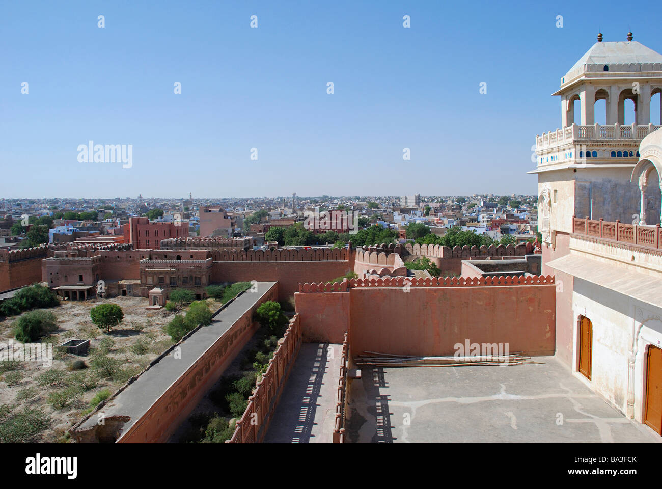 View from Southside of Junagarh Fort, Rajasthan State, India Stock ...