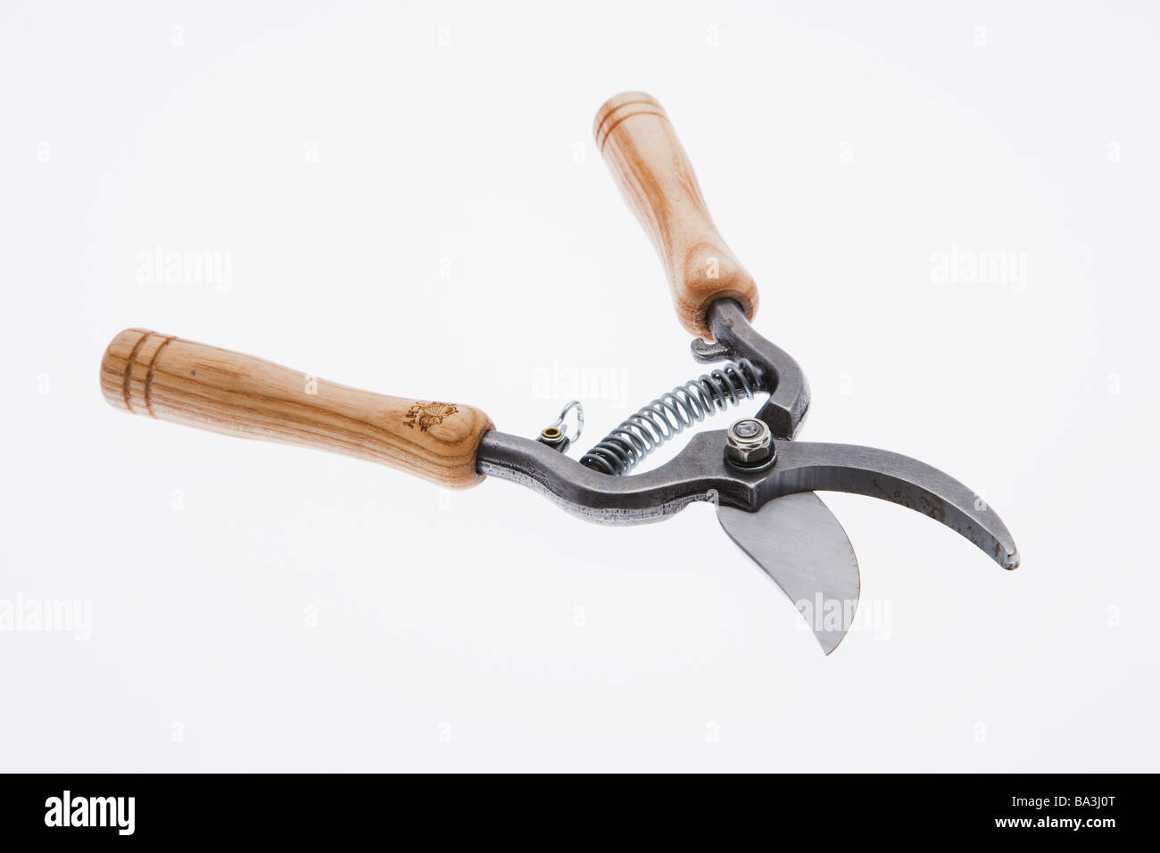 Secateurs on White Background Stock Photo - Alamy