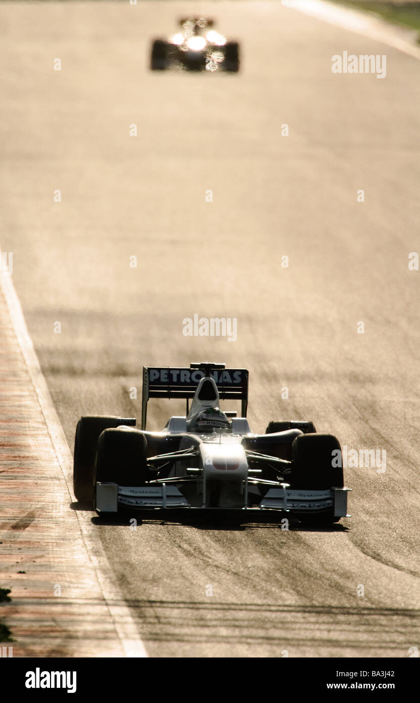 Nick HEIDFELD in the BMW F1 09 race car during Formula One testing ...