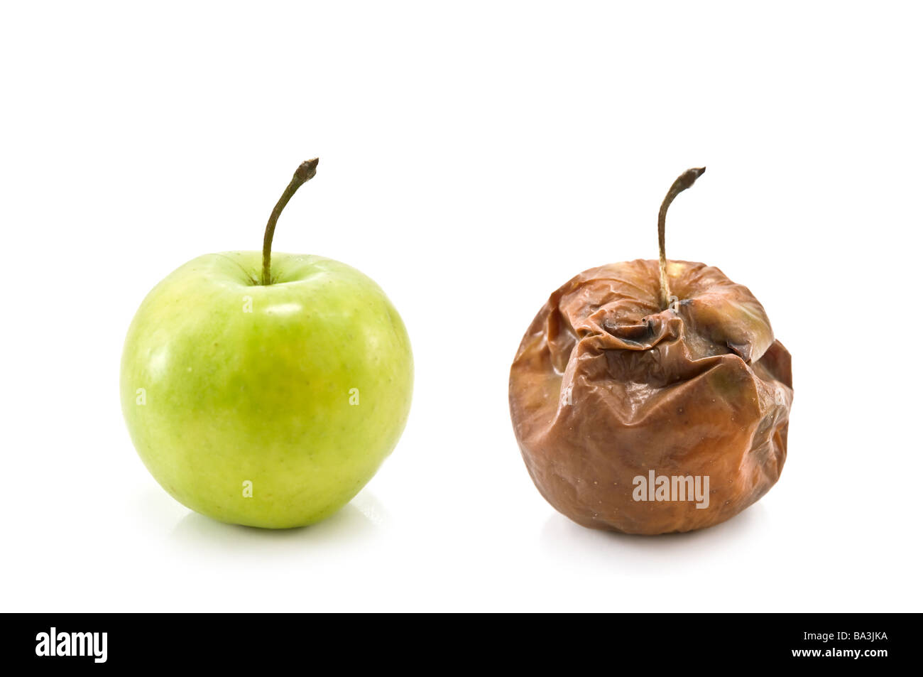 two apple isolated on white Stock Photo - Alamy