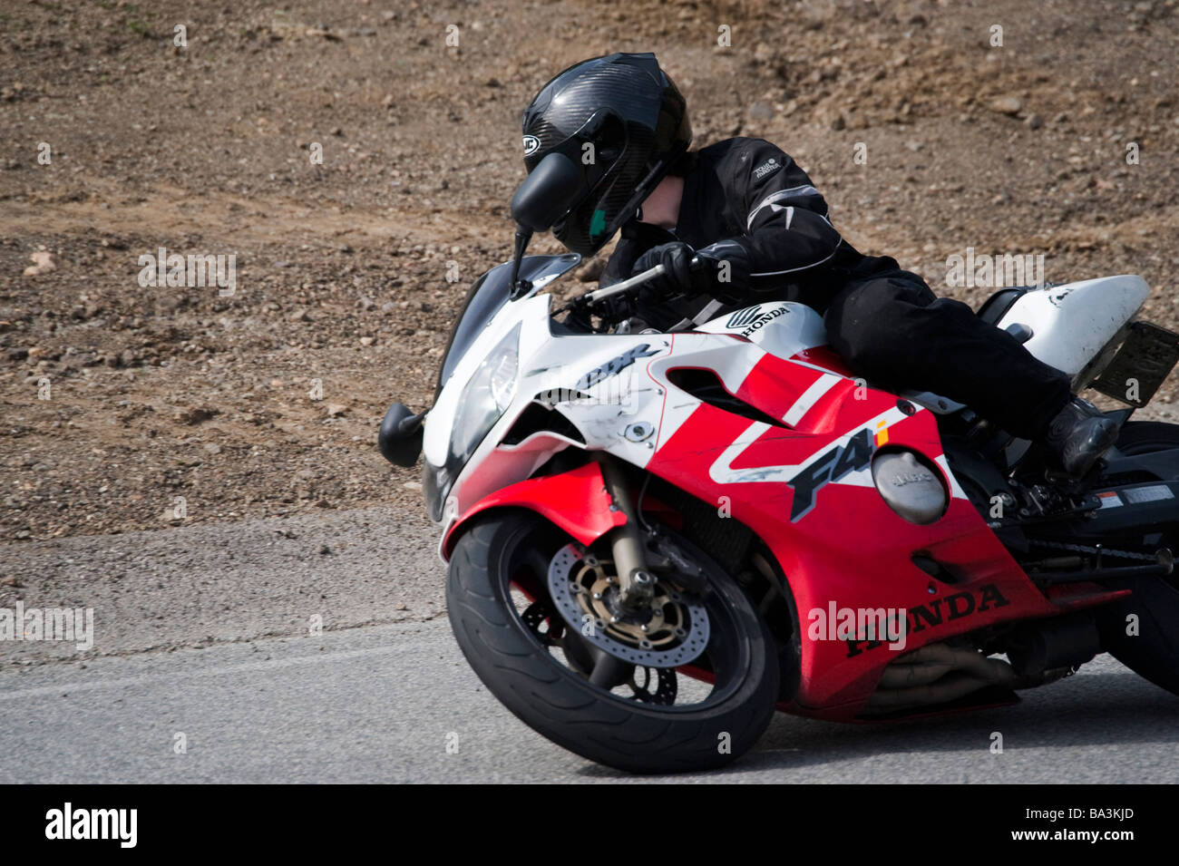 Motorcycle rider on mulholland highway hi-res stock photography and ...