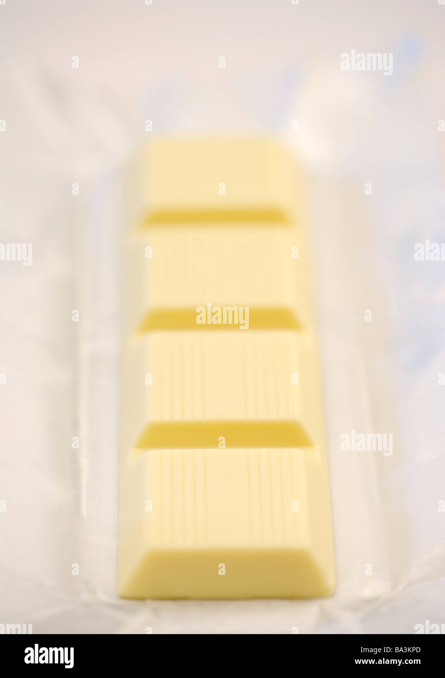 White chocolate candy bar close up Stock Photo - Alamy