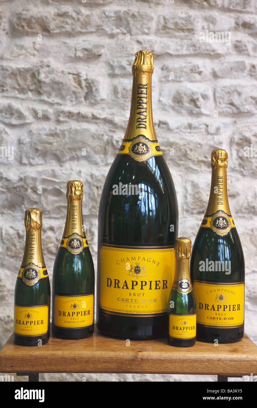 Champagne bottles sizes hi-res stock photography and images - Alamy