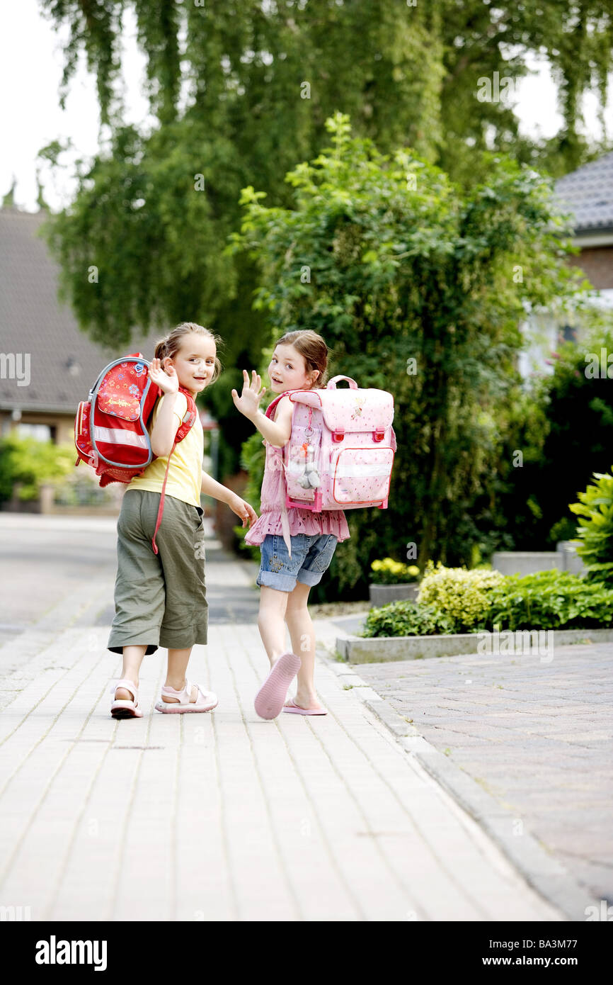 Girls school satchels school-way back-opinion turn waves series people ...