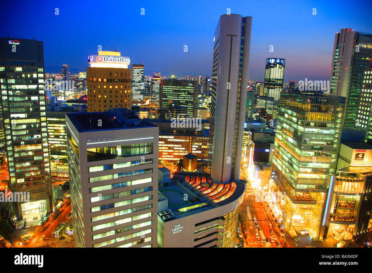 Cityscape at Night Stock Photo - Alamy