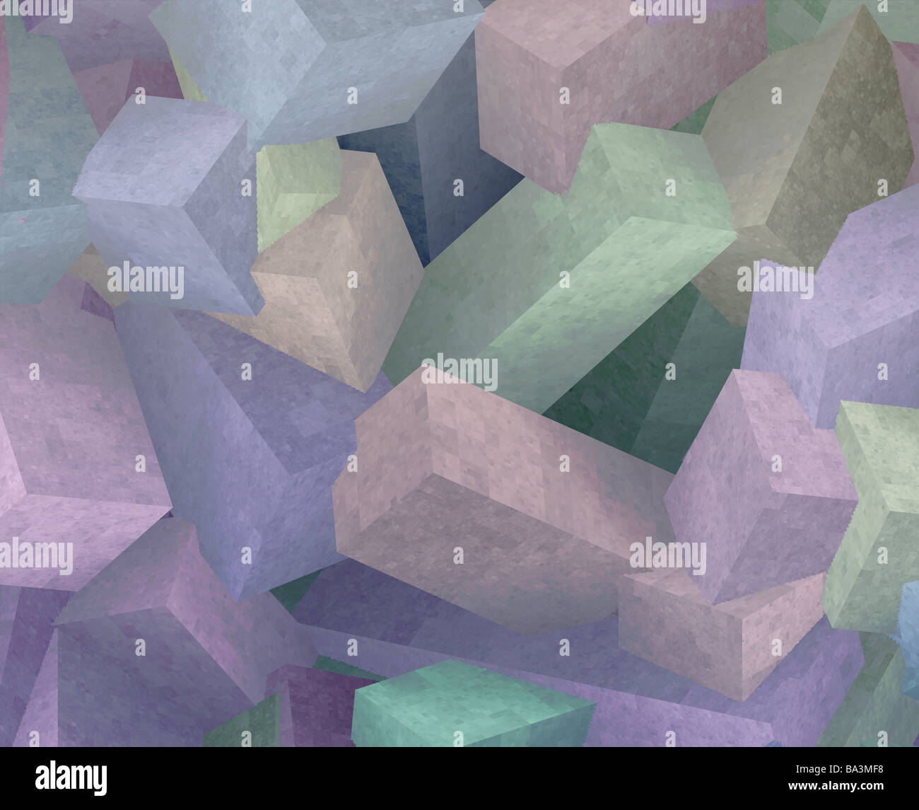 Crystal 3d cubes abstract background design illustration Stock Photo ...