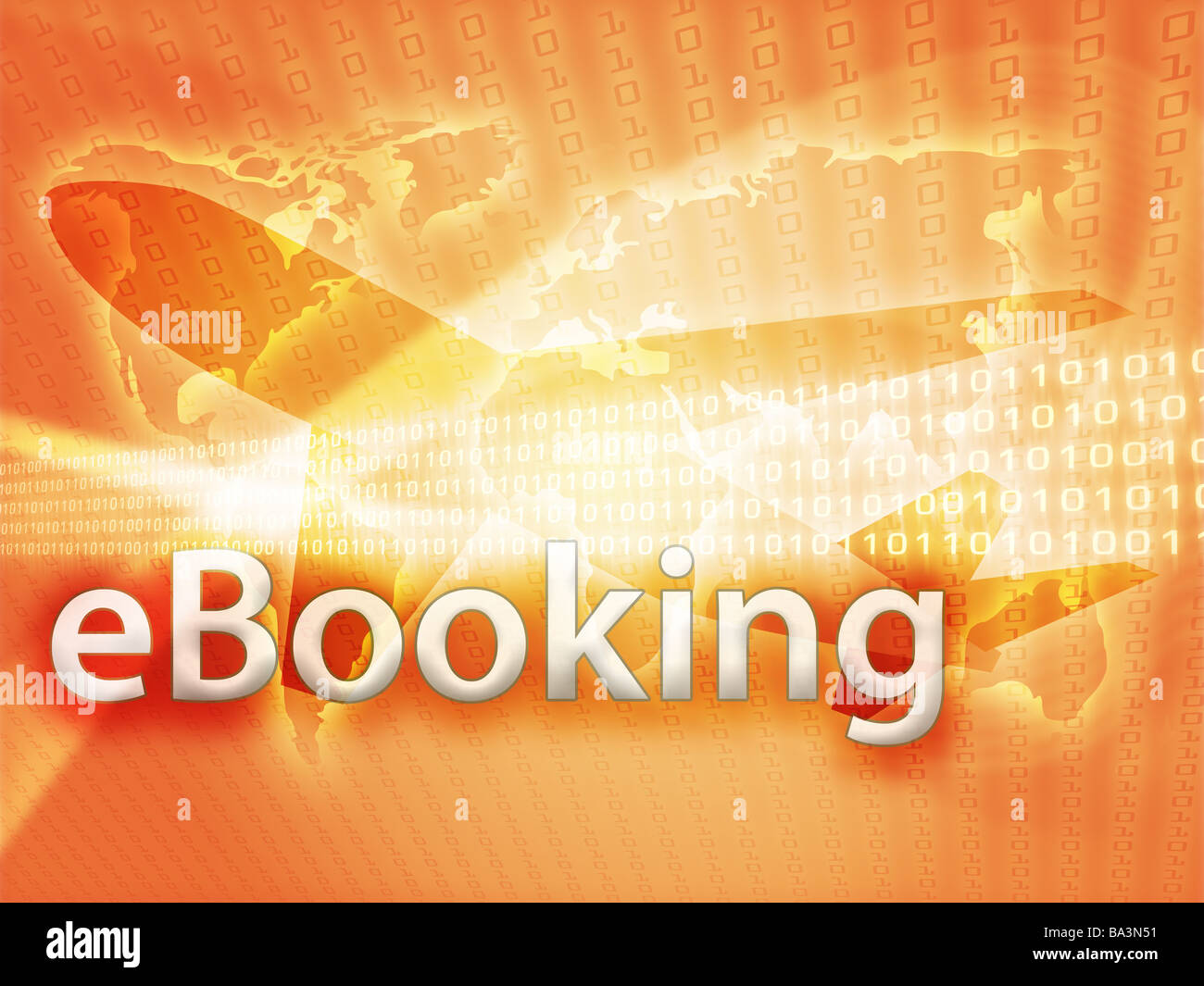 Online travel illustration of electronic booking reservation Stock ...