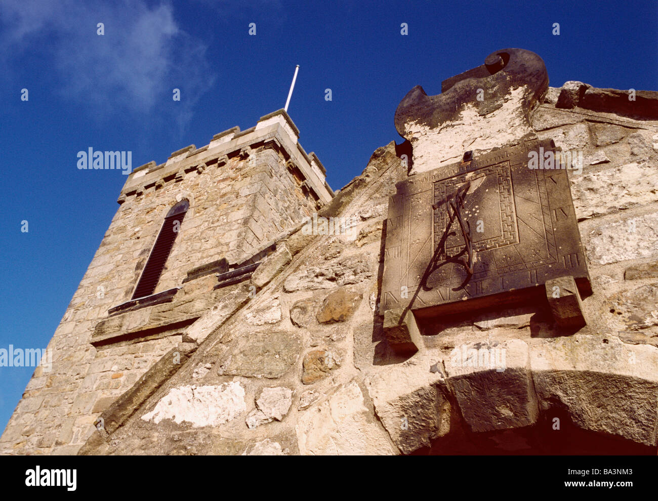 St Mary's church Seaham - sun dial, north east England, UK Stock Photo ...