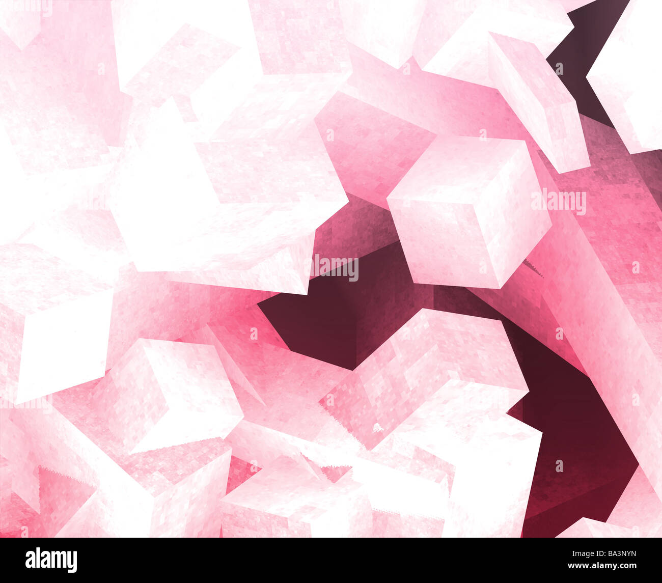 Crystal 3d cubes abstract background design illustration Stock Photo ...