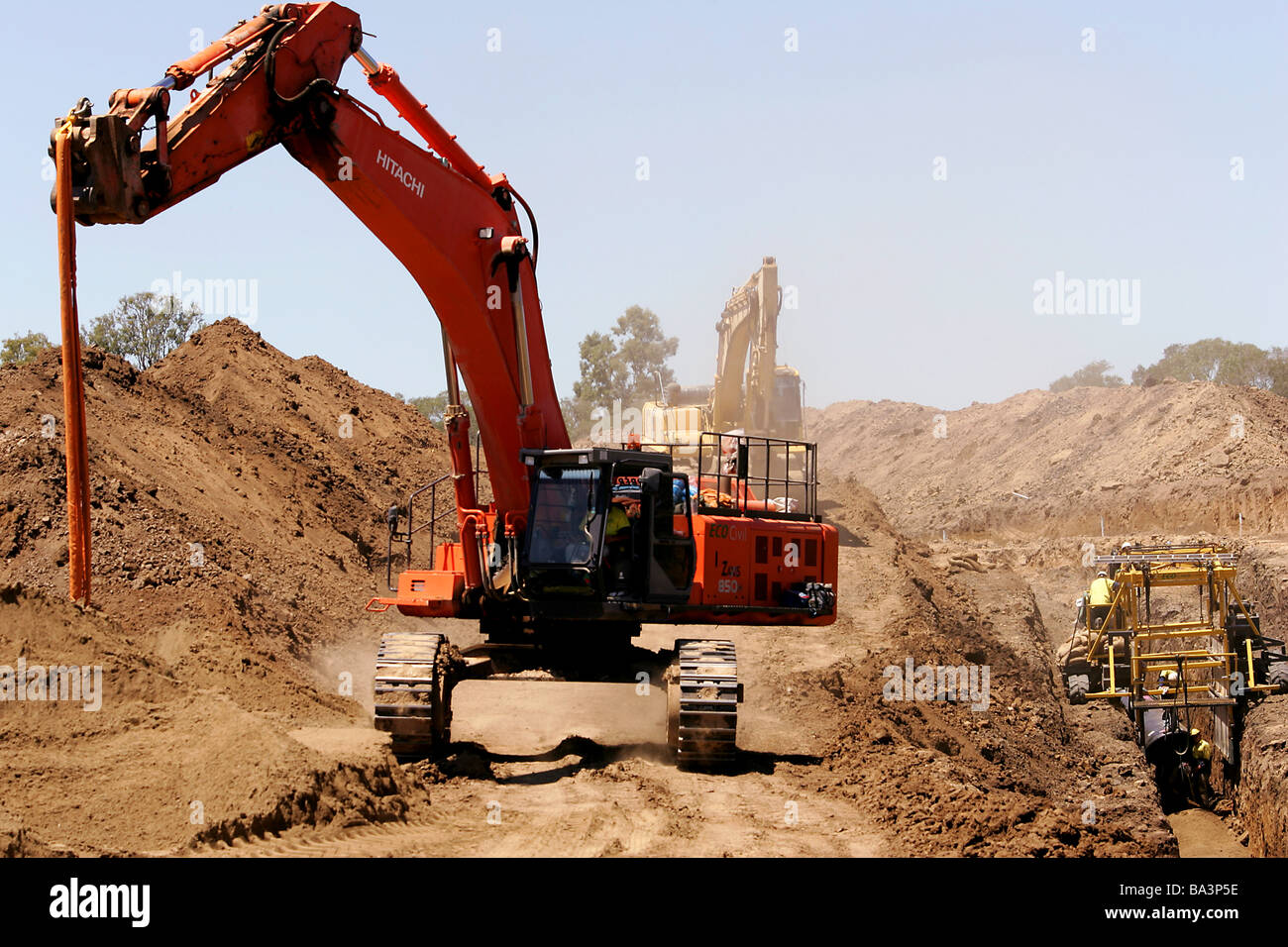 Excavator on construction site hi-res stock photography and images - Alamy