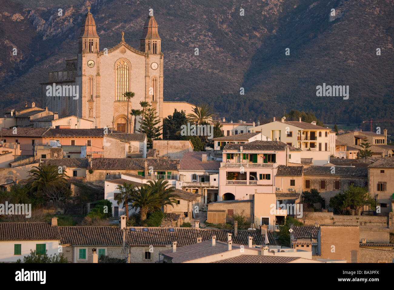 Calvia Town Church Mallorca Spain Stock Photo - Alamy