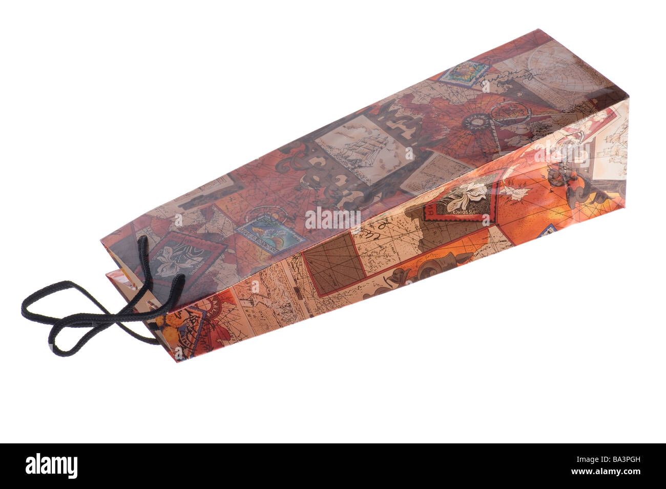 object on white paper bag close up Stock Photo - Alamy