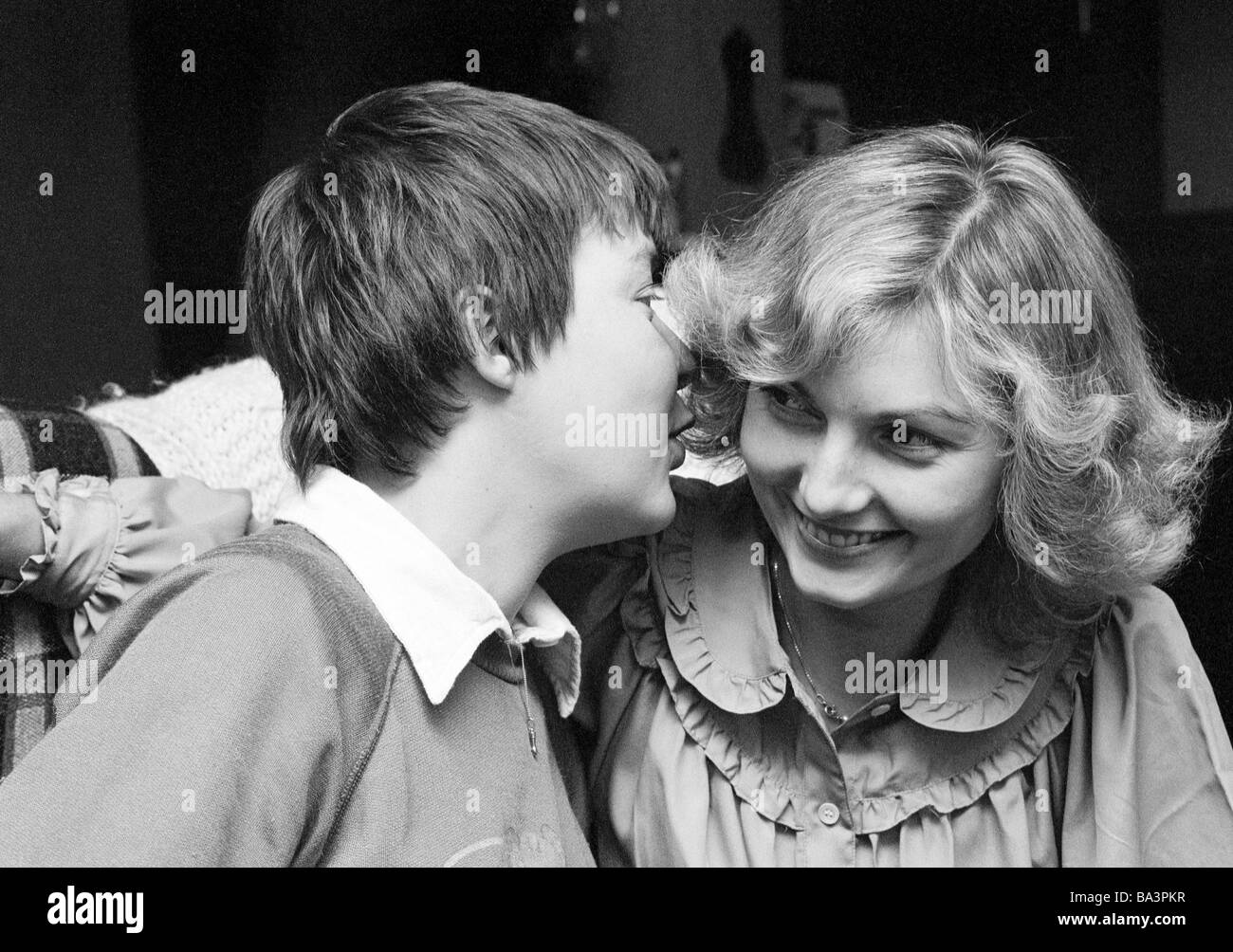 Whispering grown up hi-res stock photography and images - Alamy