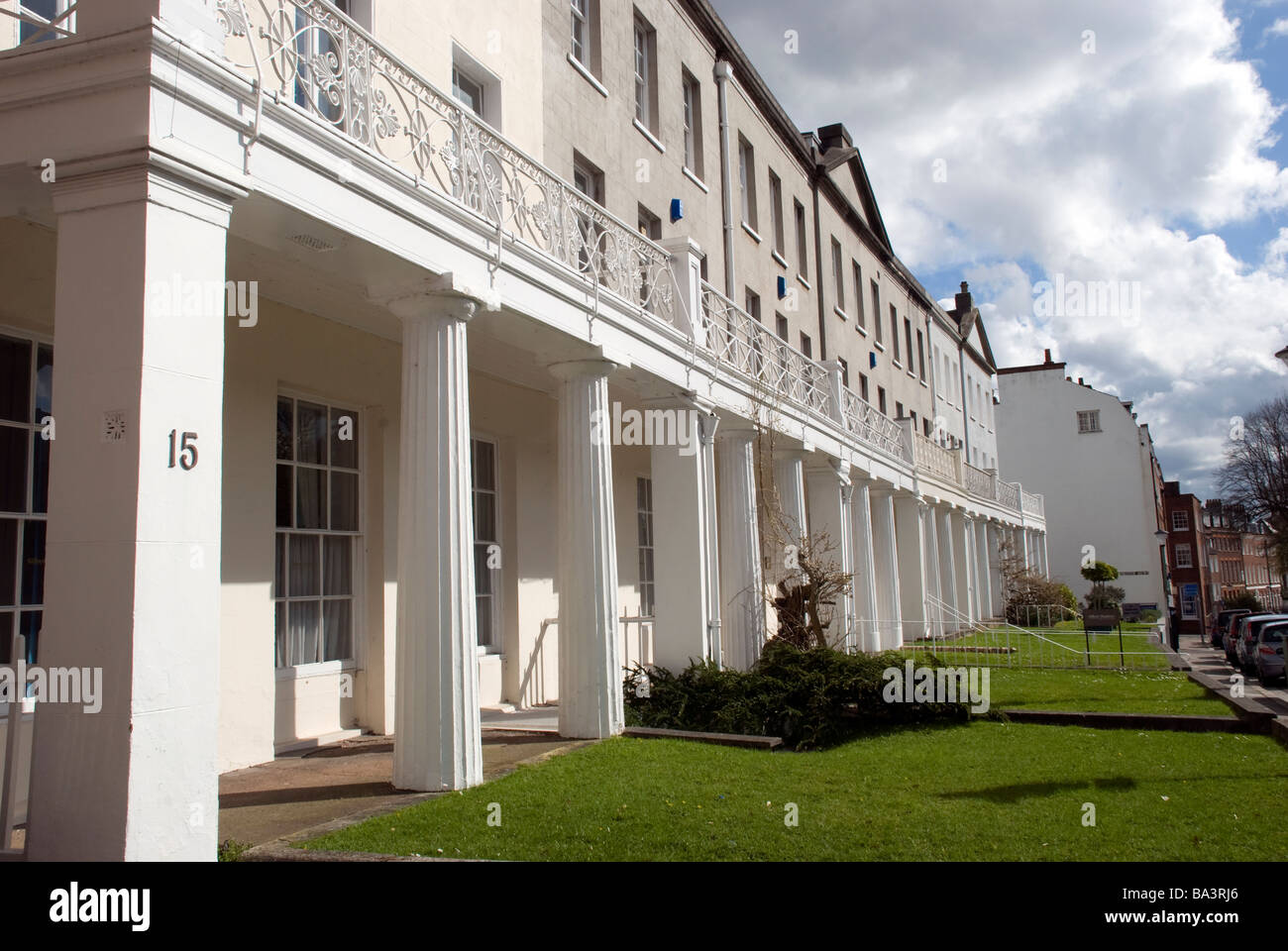 The Georgian Architecture of Southernhay East,Exeter,color, colour ...