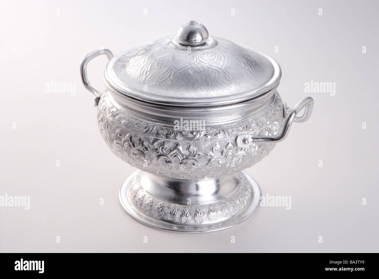 Pot with cooked rice Stock Photo - Alamy