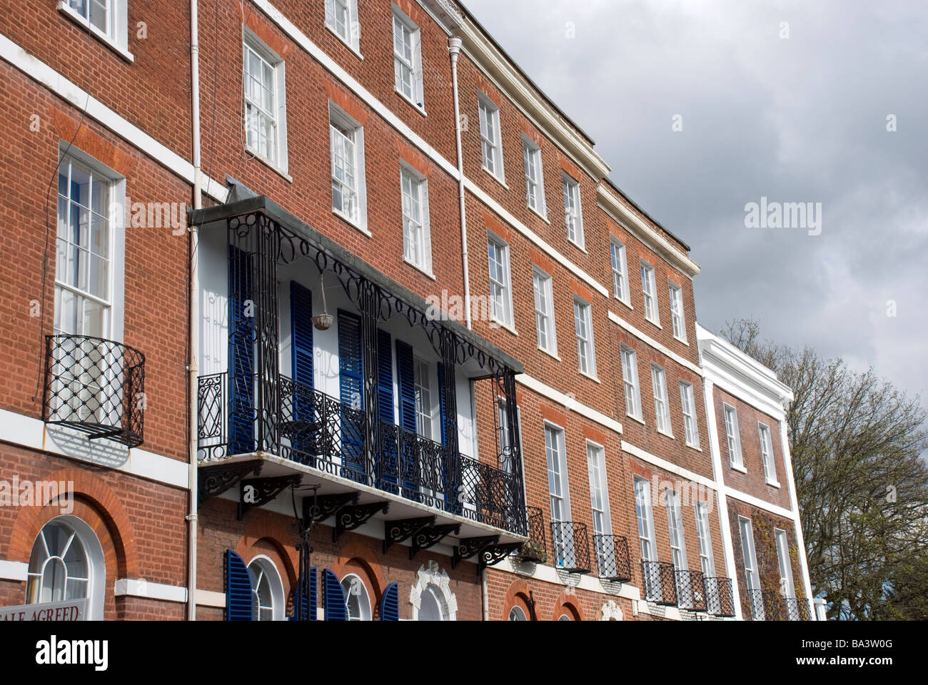 Georgian architecture of Colleton Crescent,Exeter,color, colour ...