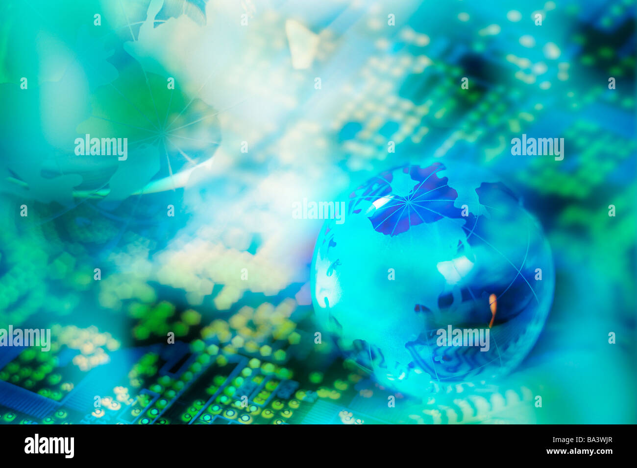 Abstract background with earth Stock Photo - Alamy