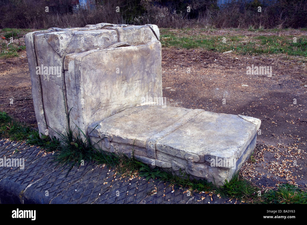 Merstone Disused Station, Troll Trail, Artwork with Sculpture of ...