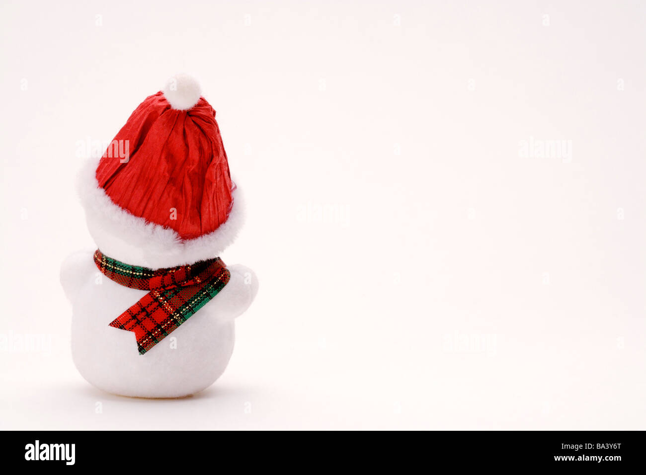 Snowman rear view Stock Photo - Alamy