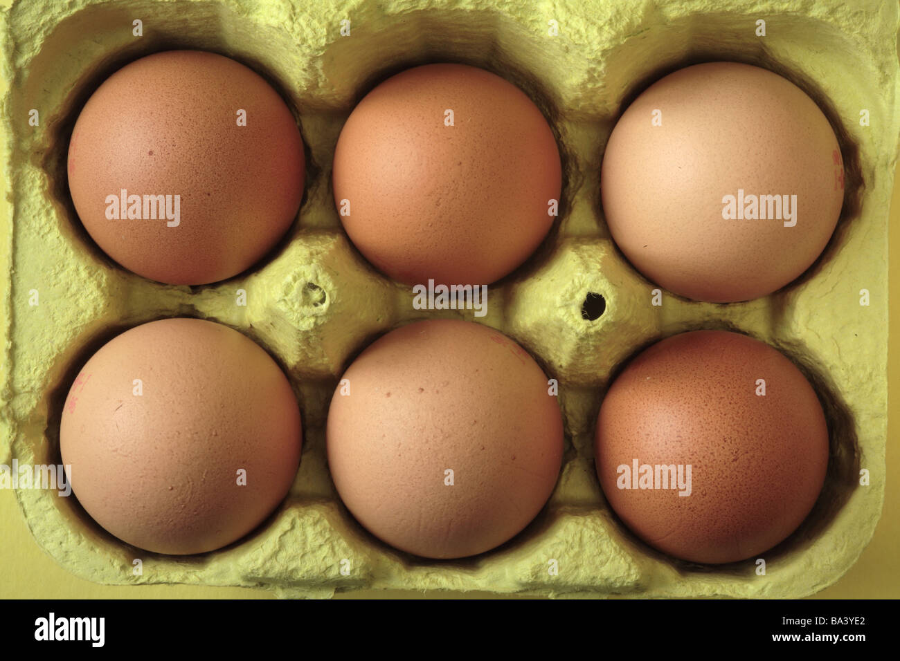 Eierkarton openly hen-eggs brown Eierschachtel eggs fragile 6er packets ...