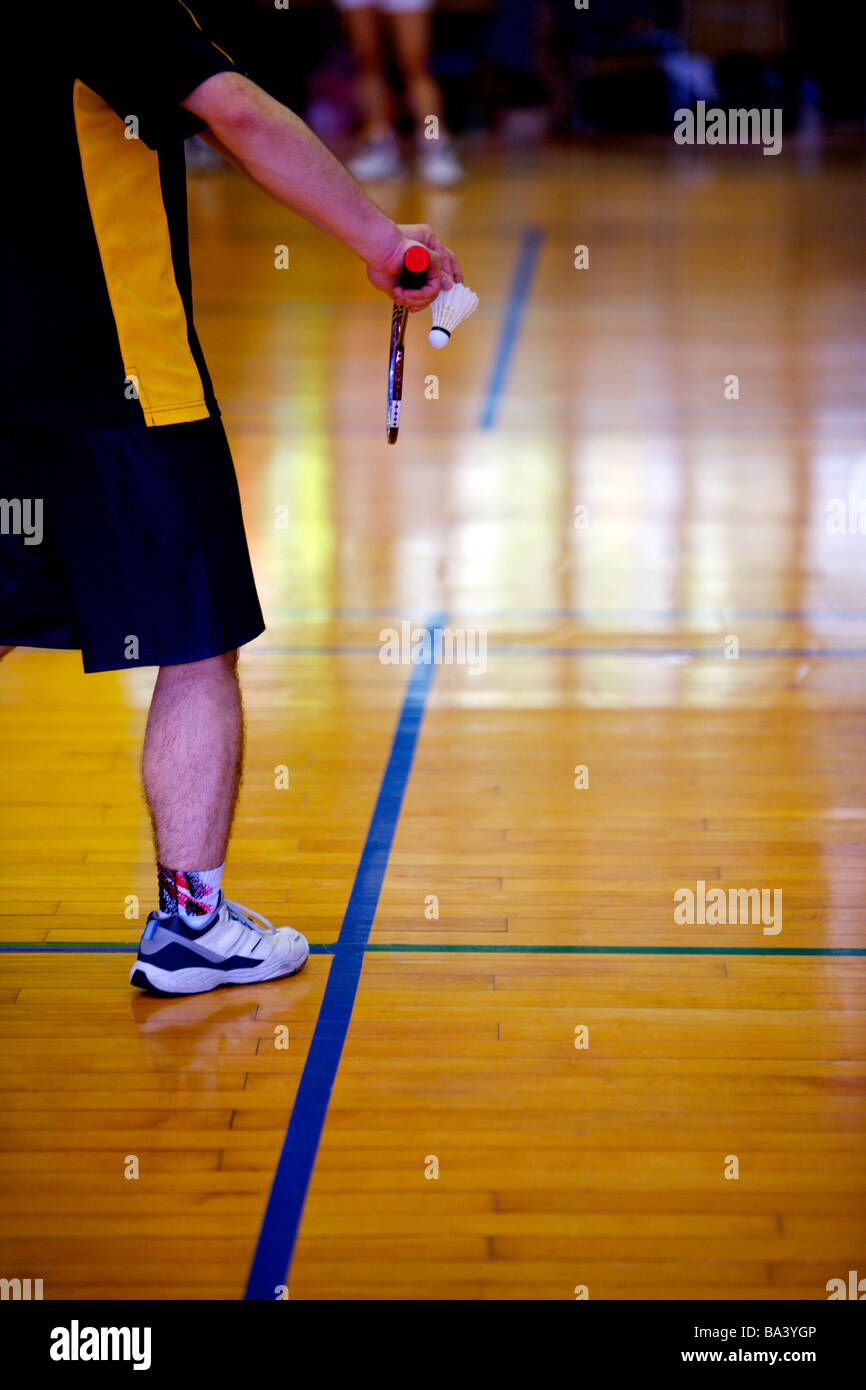 Legs badminton racket hi-res stock photography and images - Alamy